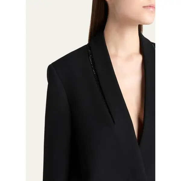 Giorgio Armani Beaded Silk Tuxedo Jacket