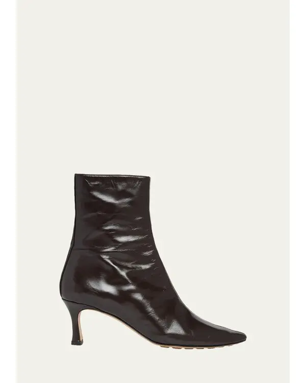 Bottega Veneta Sofia Leather Ankle Boots - Fondant