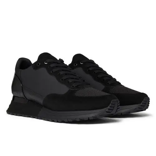 MALLET Popham Luxe Gloss Sneakers - Black