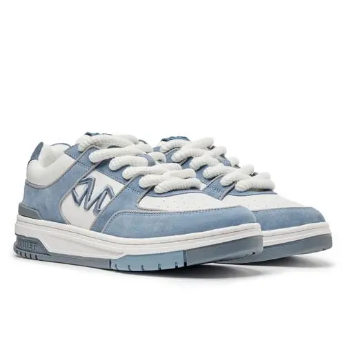 MALLET Clayton Lace-up Sneakers - White Blue