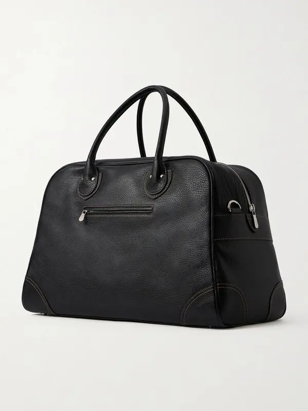 Brunello Cucinelli Full-grain Leather Weekend Bag