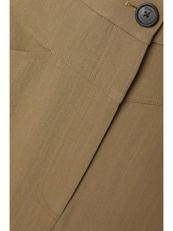 Khaite Preen Piqué Wide-leg Pants