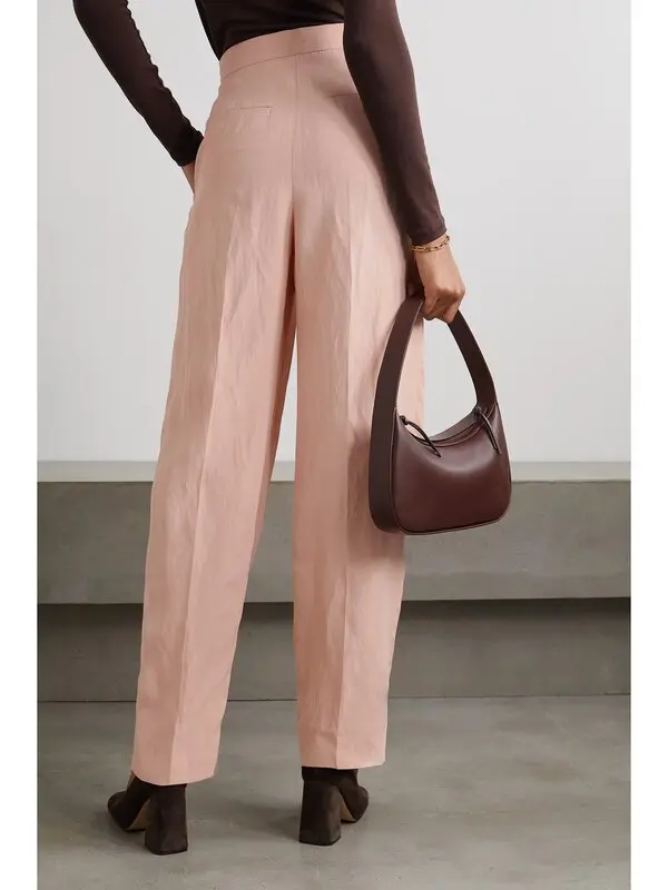 Stella McCartney Pleated Woven Straight-leg Pants