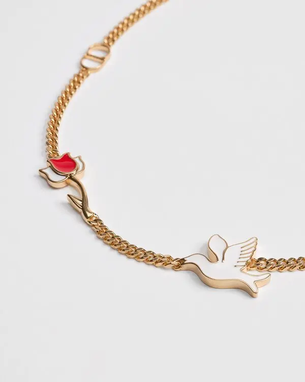 Dior Amour Doves & Roses Necklace
