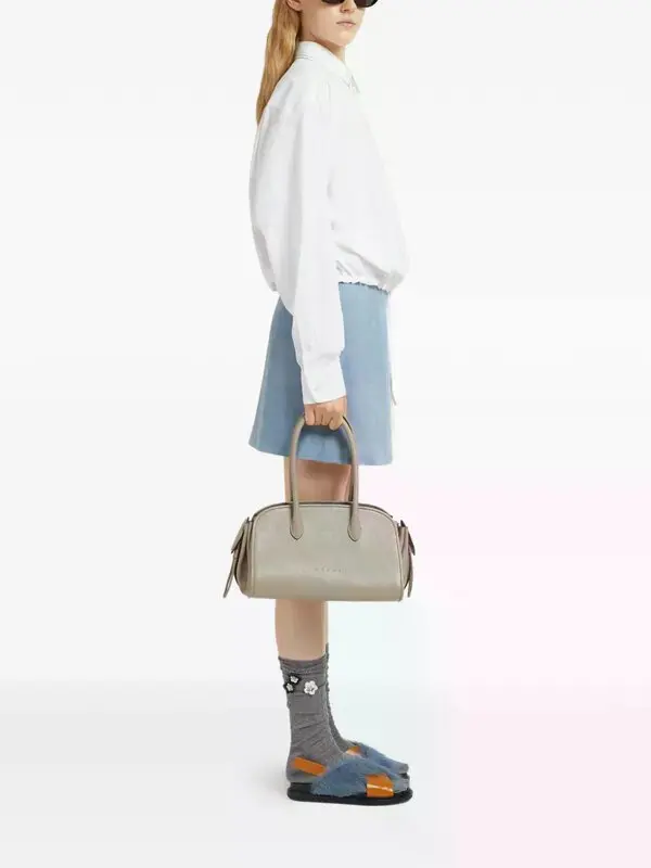 Marni Tulipea Leather Tote Bag