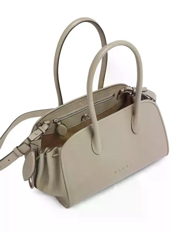 Marni Tulipea Leather Tote Bag