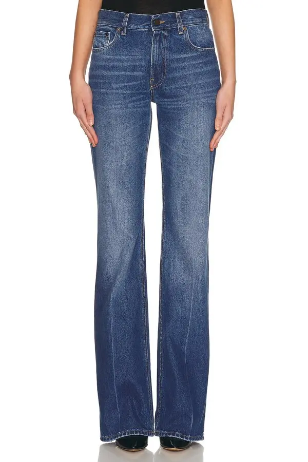 HAIKURE Flora Straight-leg Jeans - Real Blue