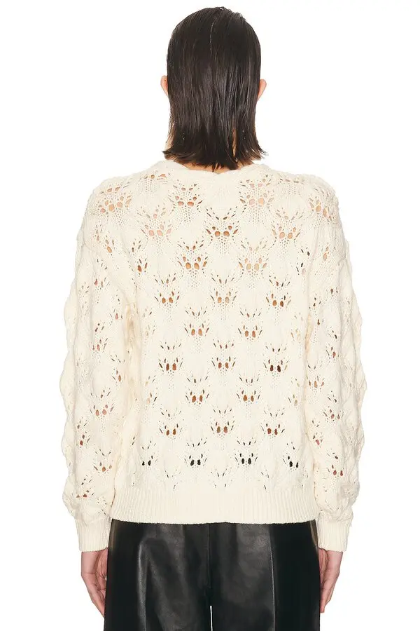 Isabel Marant Étoile Wendy Lace-up Knit Sweater - Ecru