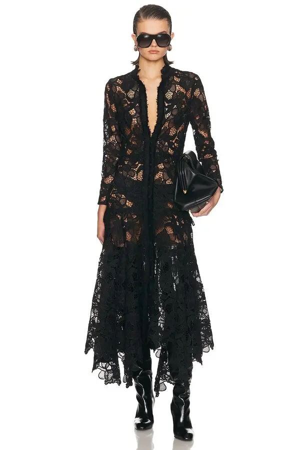Alexis Camila Lace Dress - Black