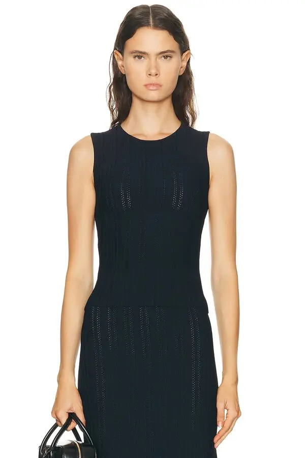 Adam Lippes Brynn Top - Navy