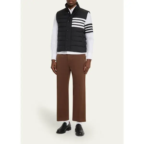 Thom Browne Shiny Ripstop 4-bar Down Vest