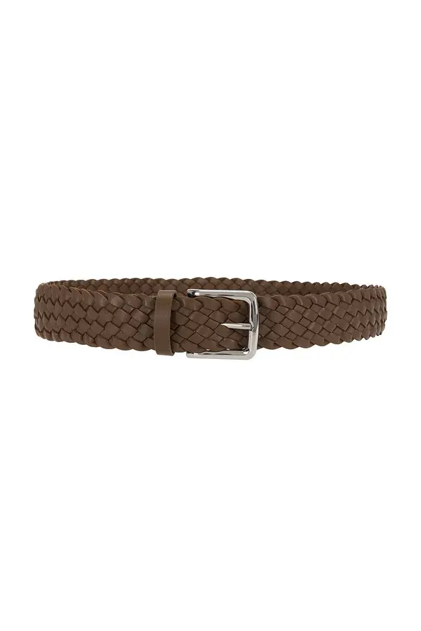 A.emery Kya Braided Leather Belt - Sable