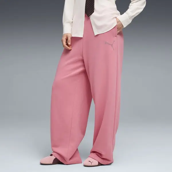 PUMA Essentials Graphic Slouchy Pants - Pink