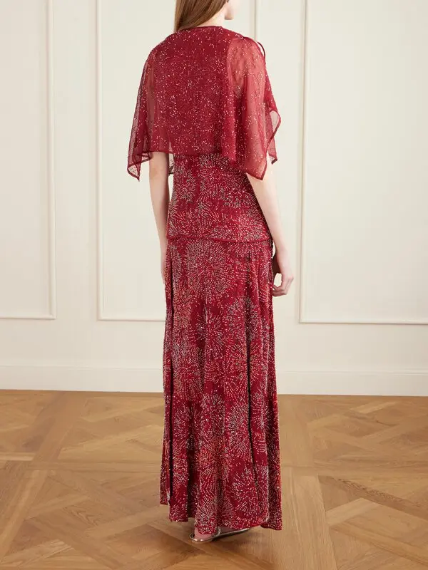Rabanne Bead-embellished Blouse - Red