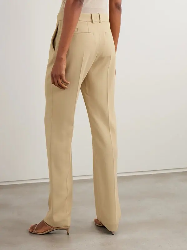 JOSEPH Colburn Cady Straight-leg Pants - Neutrals