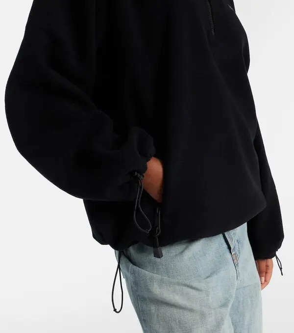 Miu Miu Logo Fleece Half-zip Sweatshirt