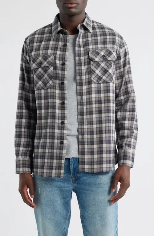 Pendleton Burnside Plaid Flannel Button-up Shirt - Grey Multi Plaid