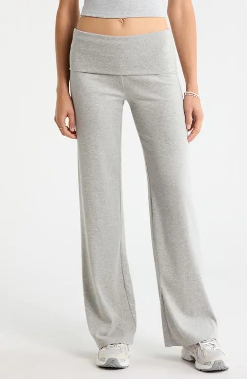 Bp. Foldover Leggings - Grey Soft Heather