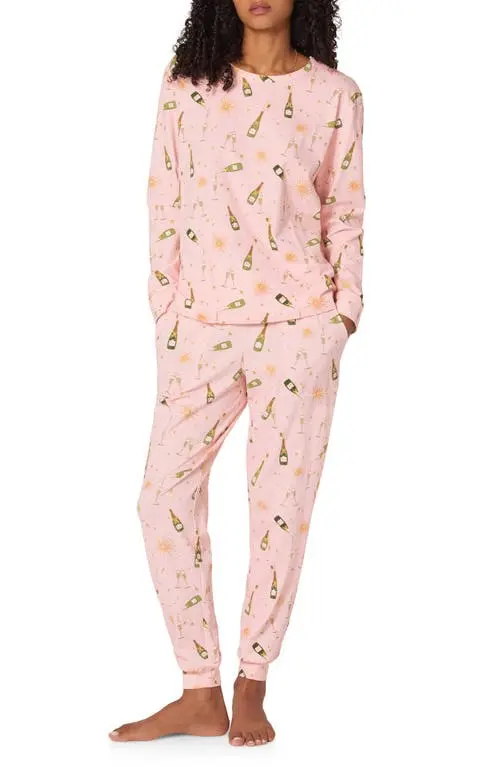 BEDHEAD PAJAMAS Pop Fizz Print Stretch Organic Cotton Pajamas - Pop Fizz Clink