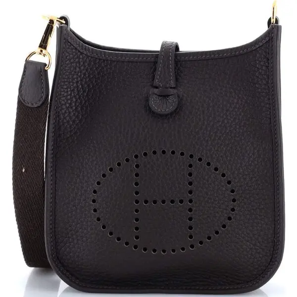HERMES Evelyne Bag Gen Iii Clemence Tpm - Ebene