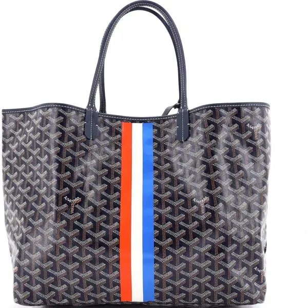 GOYARD Saint Louis Pm Tote Coated Canvas - Blue
