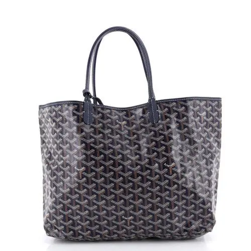 Goyard Saint Louis Tote Coated Canvas Pm - Blue