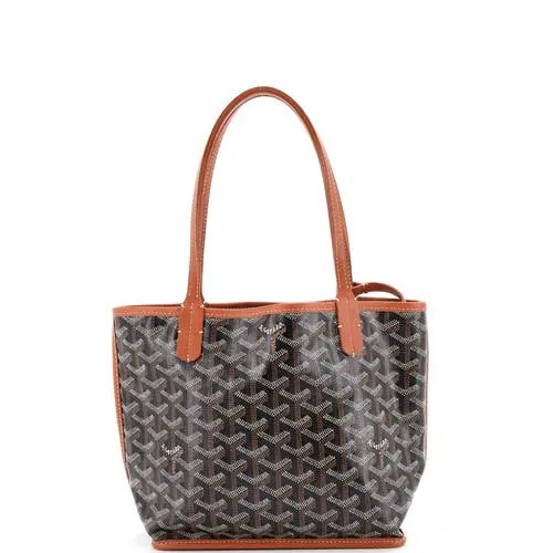 Goyard Anjou Reversible Tote Coated Canvas Mini - Brown