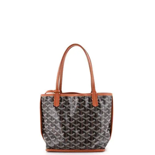 Goyard Anjou Reversible Tote Coated Canvas Mini - Brown