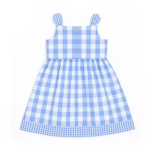 FLORENCE EISEMAN Gingham Dress With Cherry Appliqués