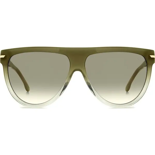 Victoria Beckham 60mm Flat Top Sunglasses - Olive/green Shaded