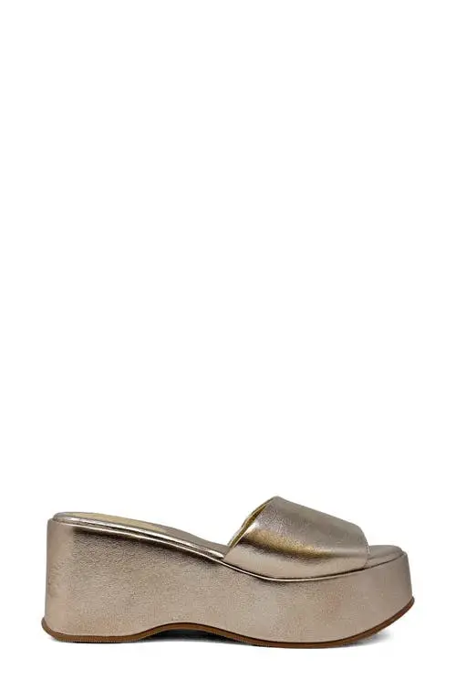 SHU SHOP Ivy Platform Slide Sandal - Gold