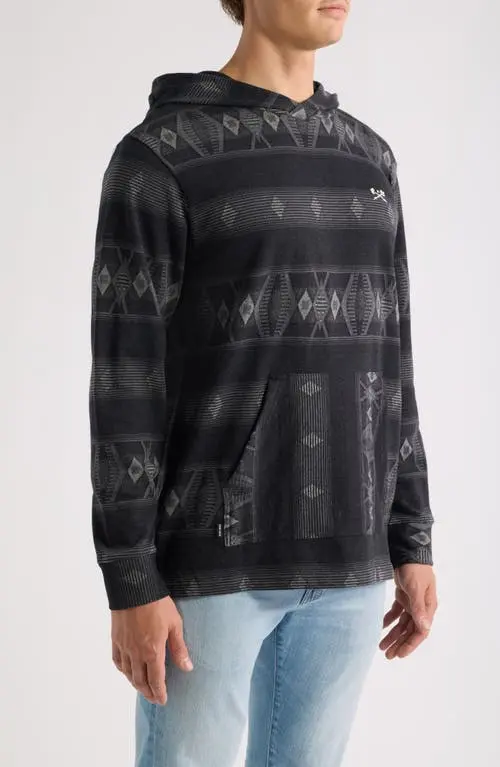 DARK SEAS Ginther Brushed Cotton Hoodie - Black/charcoal