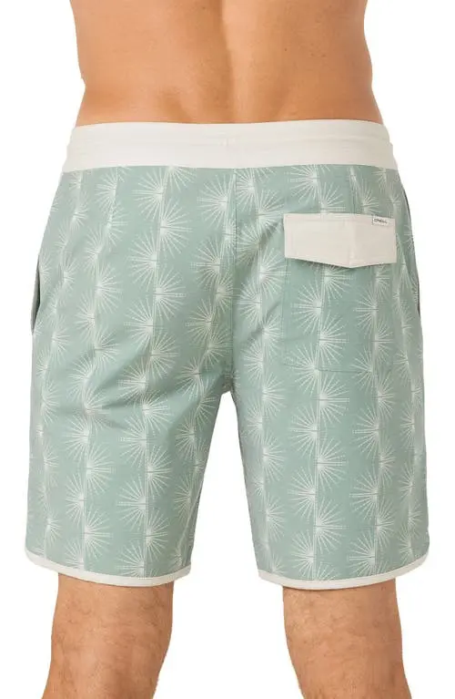 O'Neill Cruzer Stripe Scallop Board Shorts - Sage
