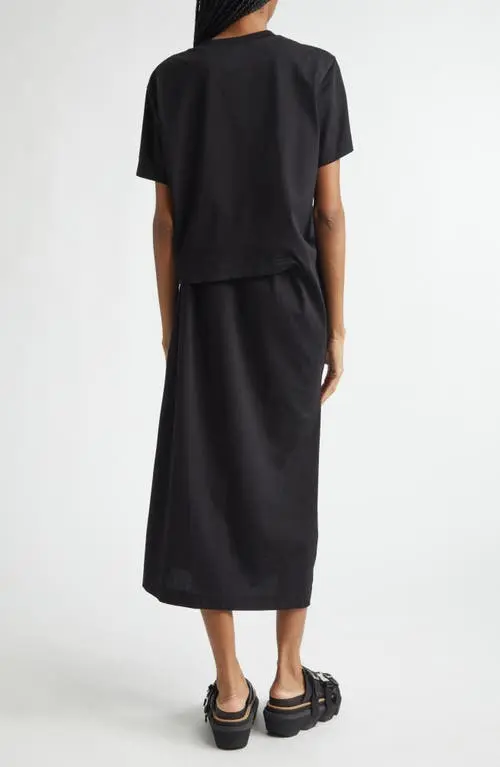 Sacai Cotton Jersey Tiered Dress