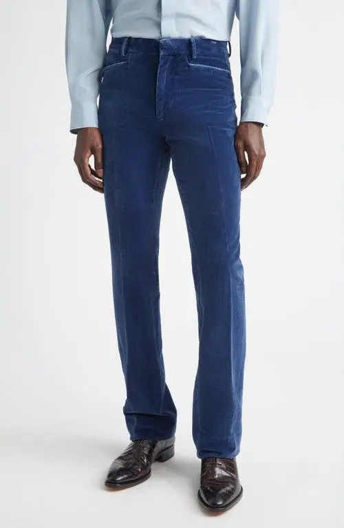 TOM FORD Velveteen Straight Leg Pants