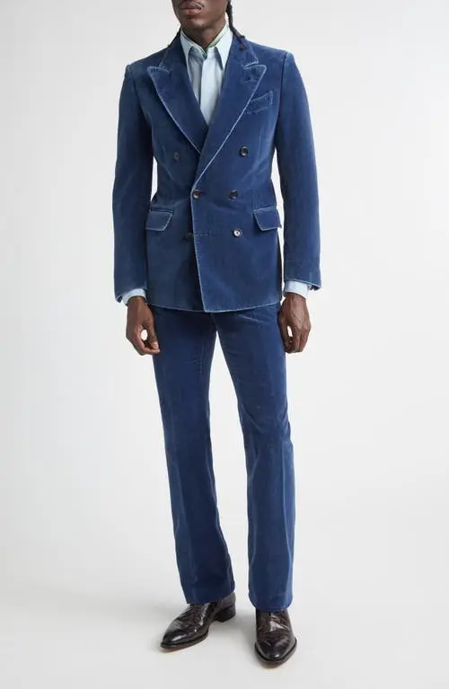 TOM FORD Velveteen Straight Leg Pants