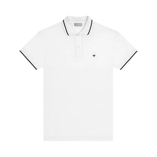 Dior Collared Polo Shirt - White