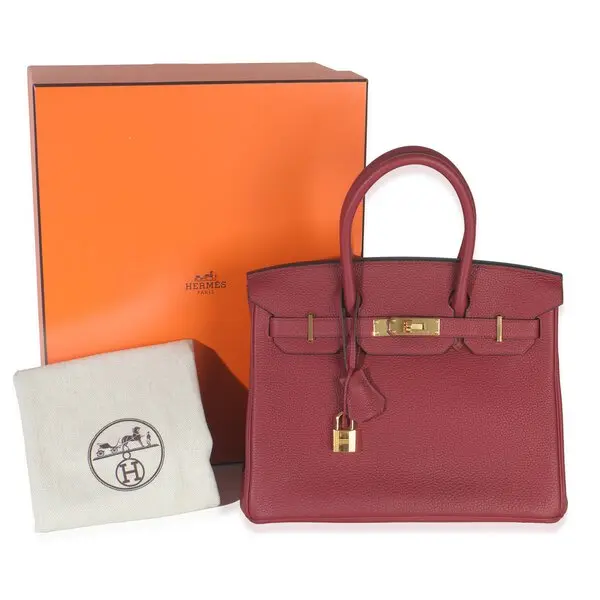 Hermès Birkin 30 Ghw - Red