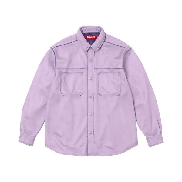 Supreme Faux Suede Snap Shirt