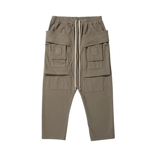 Rick Owens Crotch Cargo Cropped Drawstring Pants