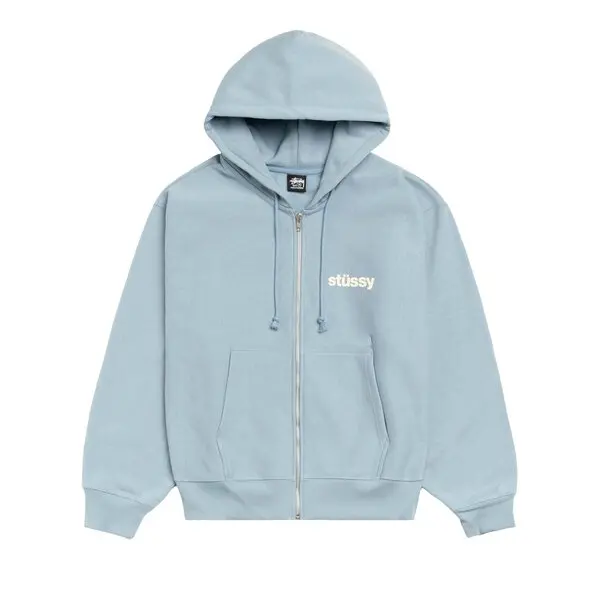 StÜssy Built Tough Zip Hoodie - Blue