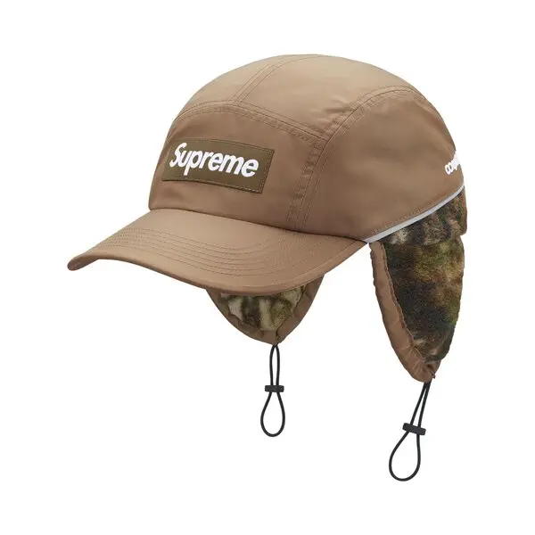 Supreme Polartec Lined Packable Earflap Camp Cap - Tan