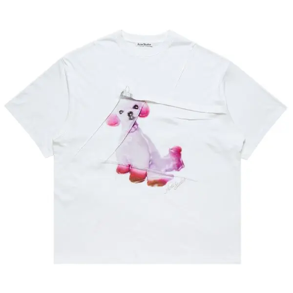 Acne Studios Ornament Printed T-shirt - White