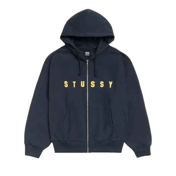StÜssy Lens Zip Hoodie - Blue