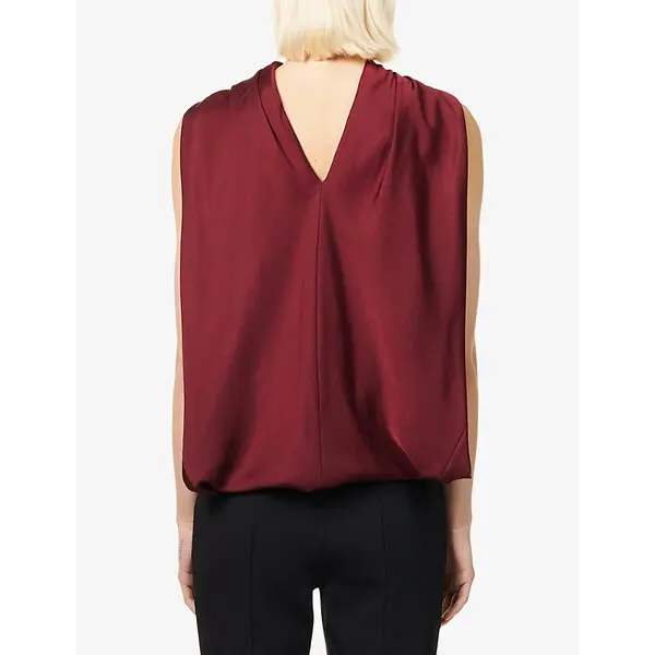Simkhai Scarlett Cape Top - Oxblood