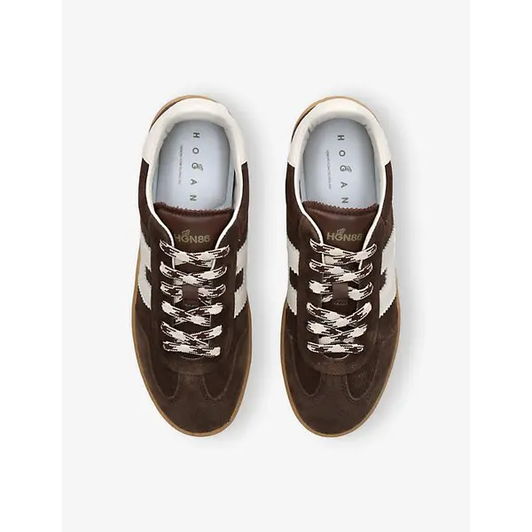 Hogan Suede Low Top Trainers - Dark Brown