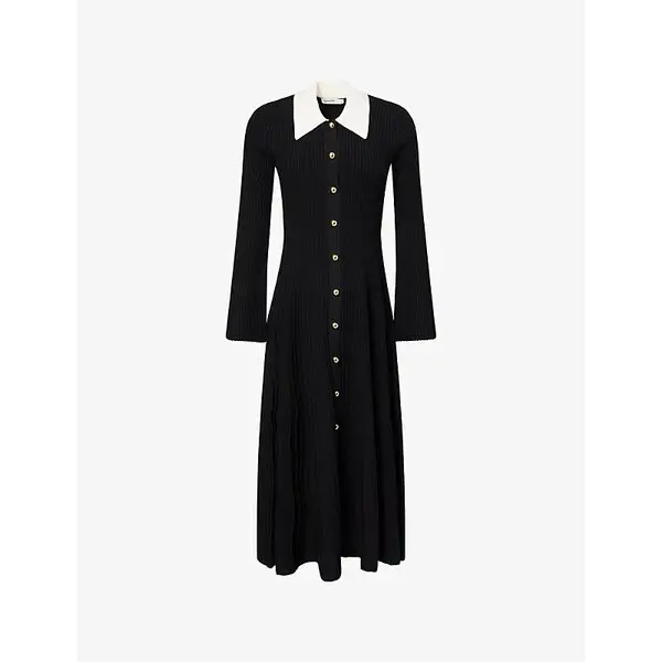 Simkhai Philippa Ribbed Knit Midi Dress