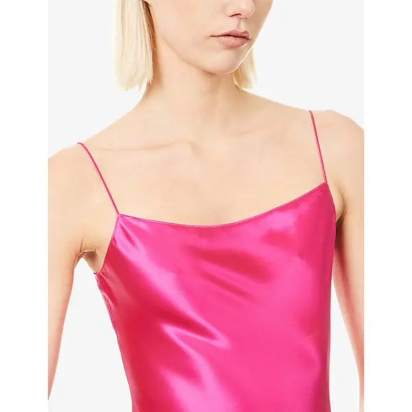 Alaïa Flared Silk Slip Dress
