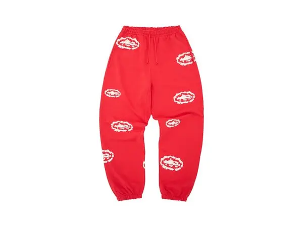 CORTEIZ X Denim Tears Island Wreath Sweatpant - Red