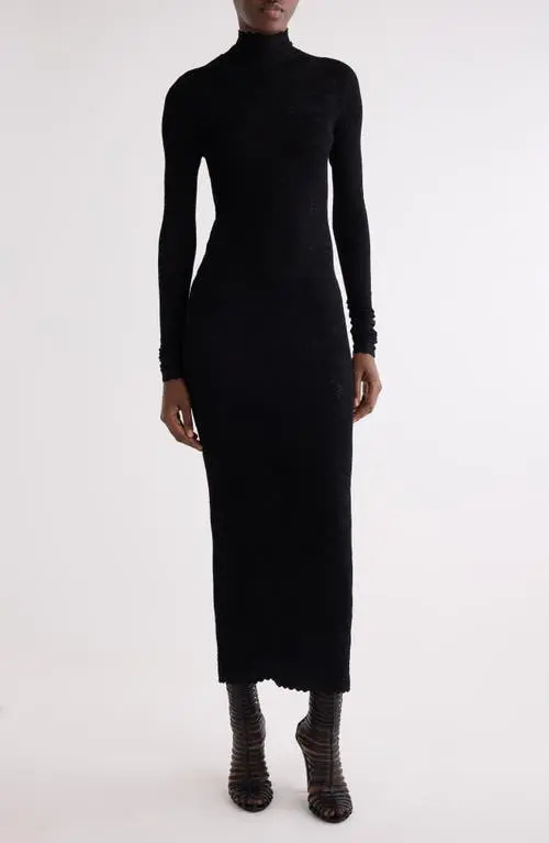 Givenchy Long Sleeve Open Back Sweater Dress